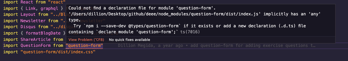 How I converted my Gatsby blog from JS to TypeScript - Dillion's Blog